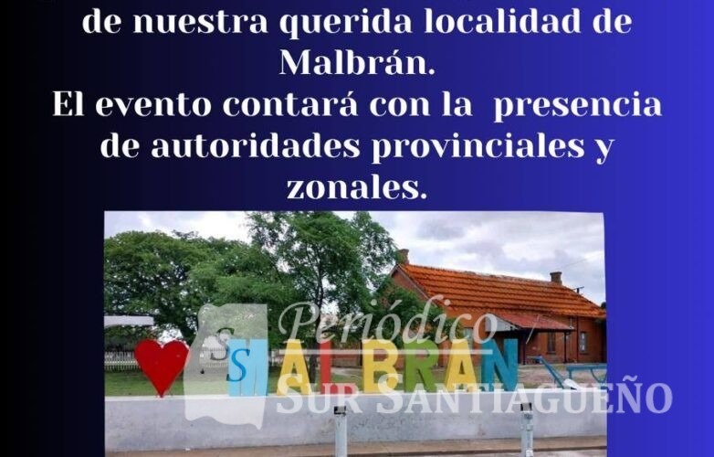 Malbrán se prepara para una doble celebración: Acto protocolar y un ...