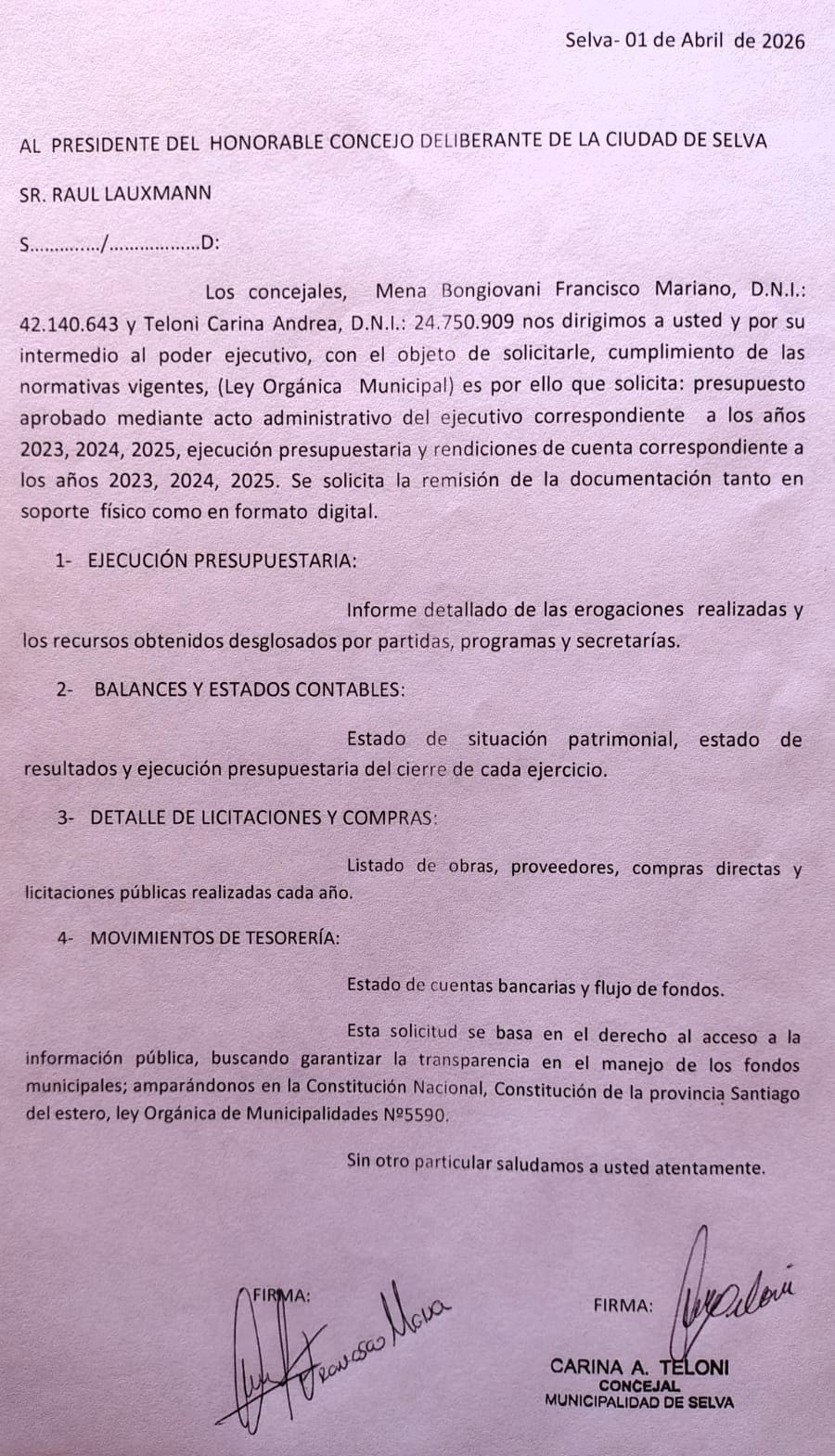 Crisis institucional en Selva: Concejales del MEP denuncian graves ...
